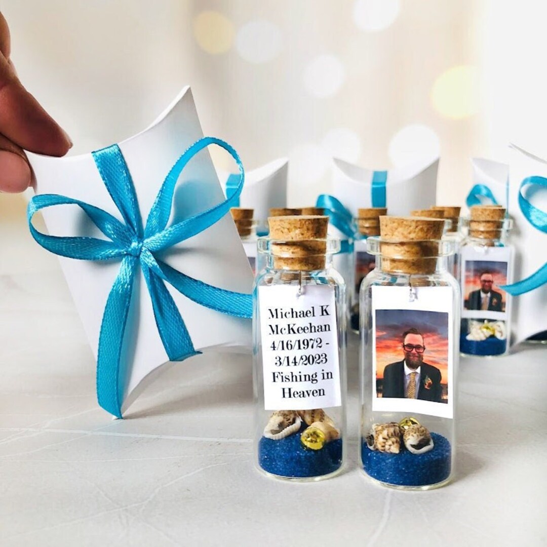 Funeral Photo Favors for Guest in Bulk, Personalized Loss of Dad ...