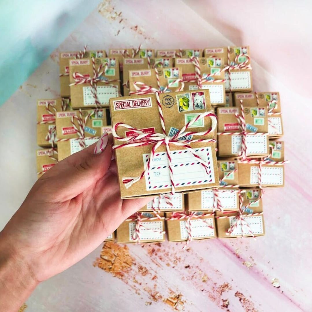 Craft Gift Box for Message in a Bottle, Cute Packaging, Tiny Post Box ...