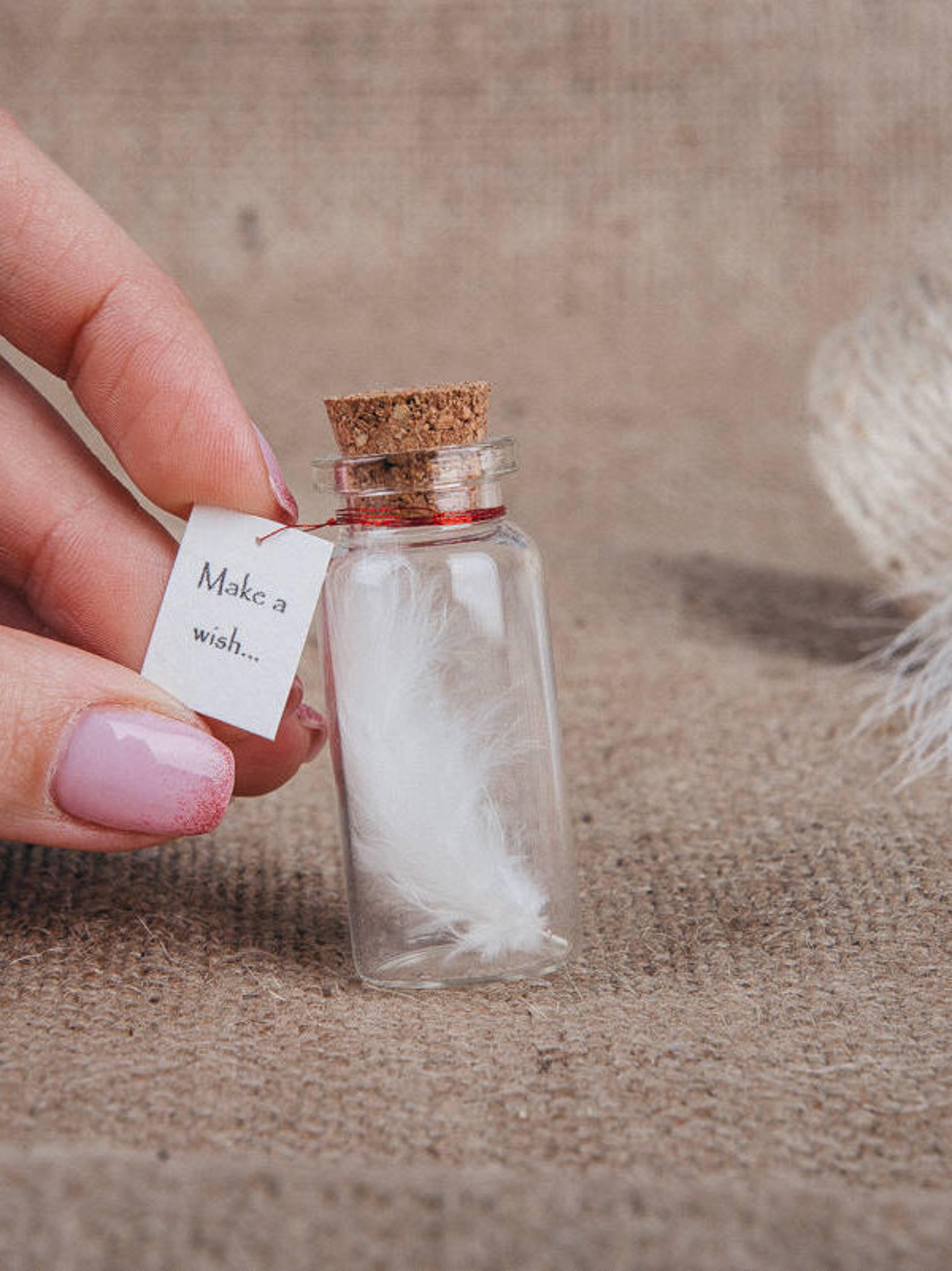 Make a Wish, Tiny Gift for Friend, Cute Birthday Gift, Wish Bottle ...