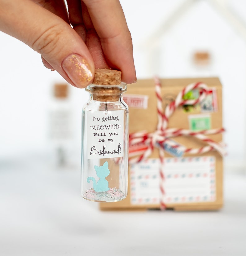 Maid of Honor Proposal Cute Cat Proposal Will You Be My - Etsy