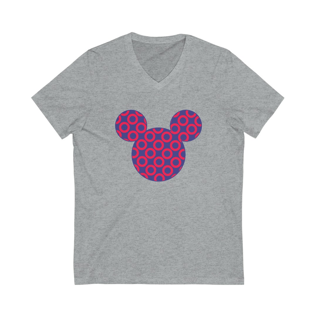 Phish - Mickey Mouse - Disney - Donuts - V-neck - T-shirt - Lot Shirt ...