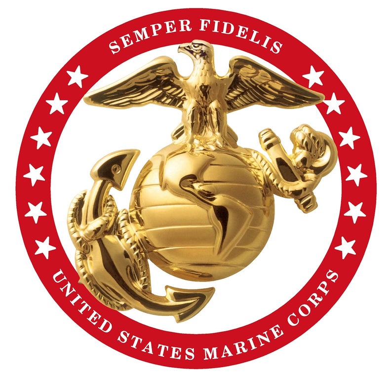 USMC Enlisted Red Steel Sign (MCEN-FULL19) - Etsy
