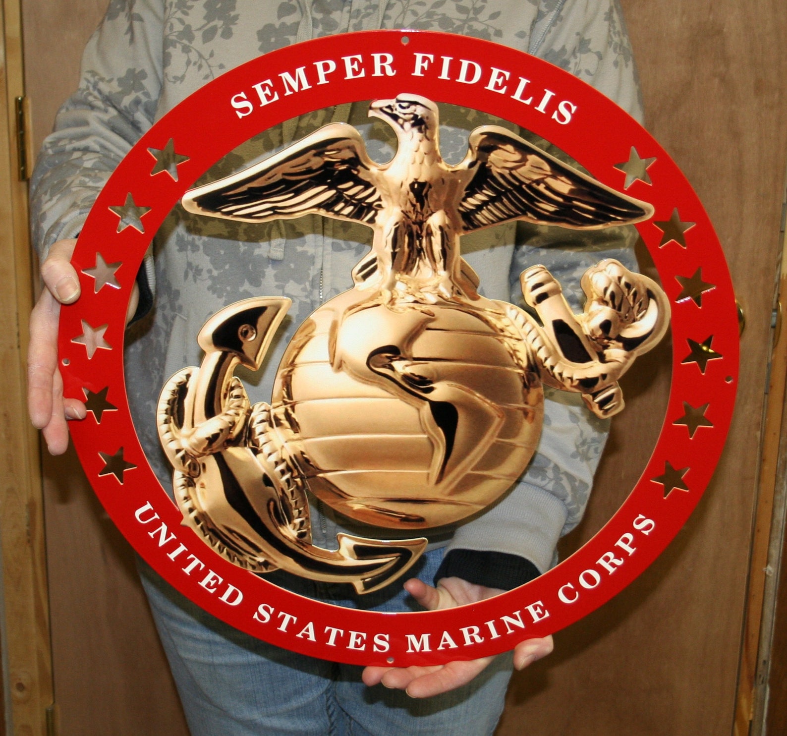 USMC Enlisted Red Steel Sign (MCEN-FULL19) - Etsy