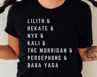 Always Be Lilith Dark Goddess Energy Shirt Feminist Tee Witchy ...