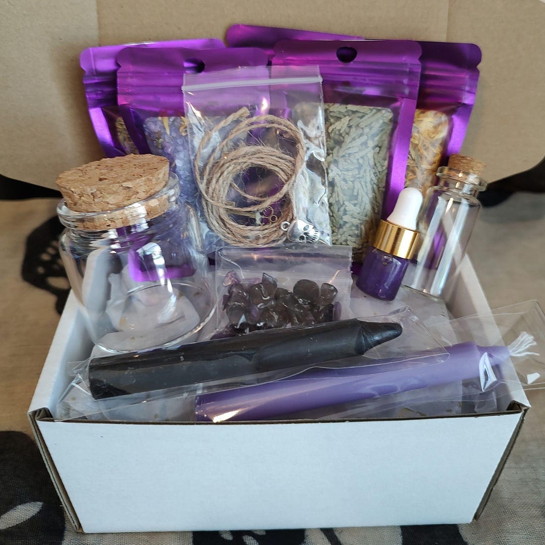 Samhain Spell Jar Ritual Kit, Wheel of the Year Witchcraft Set ...