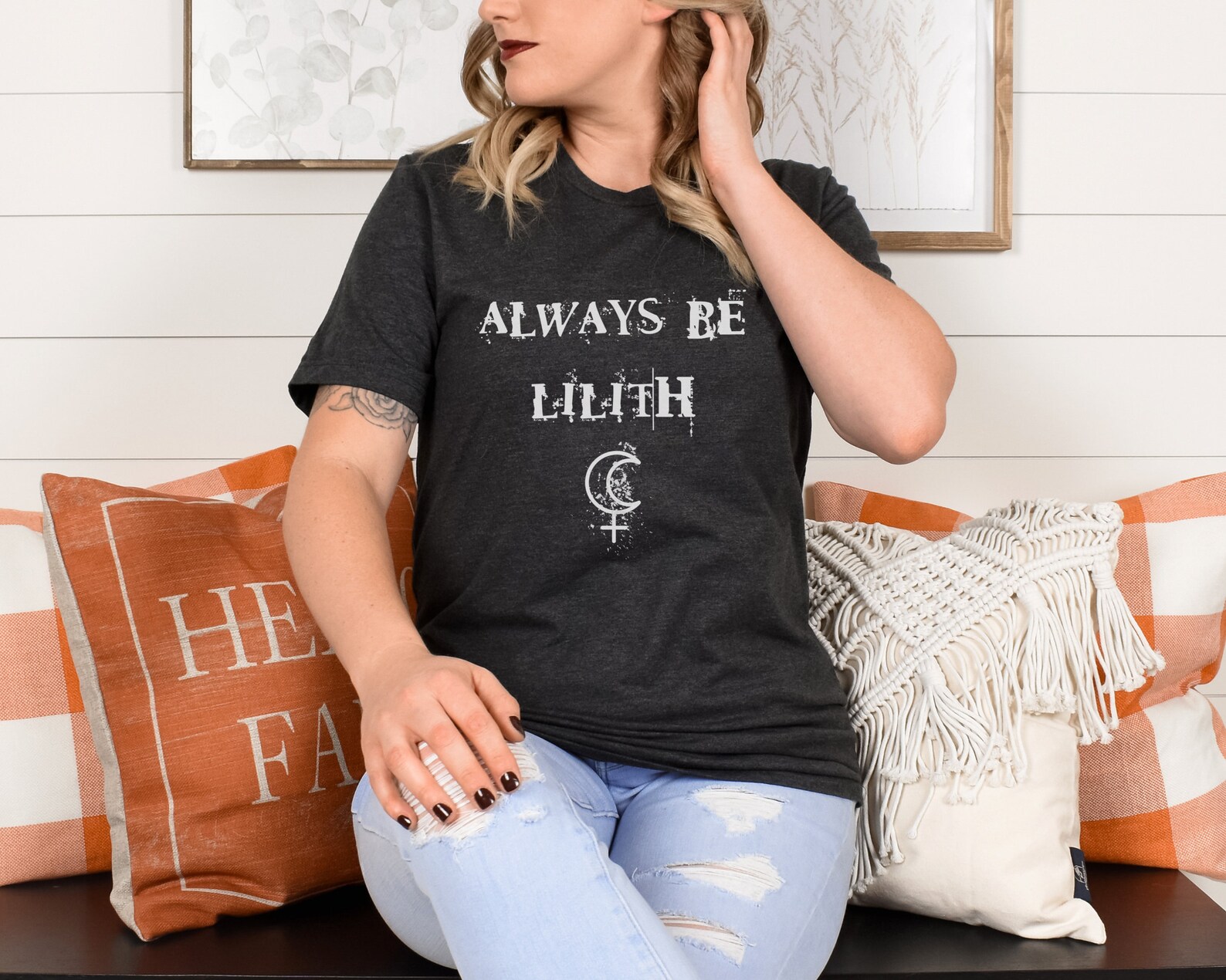 Always Be Lilith Dark Goddess Energy Shirt Feminist Tee Witchy - Etsy