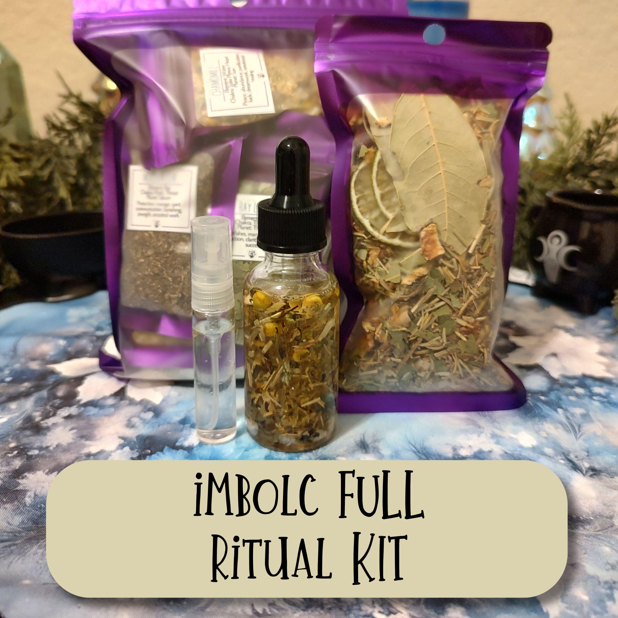 Imbolc Ritual Experience Bundle, Wheel of the Year Witchcraft Kit ...