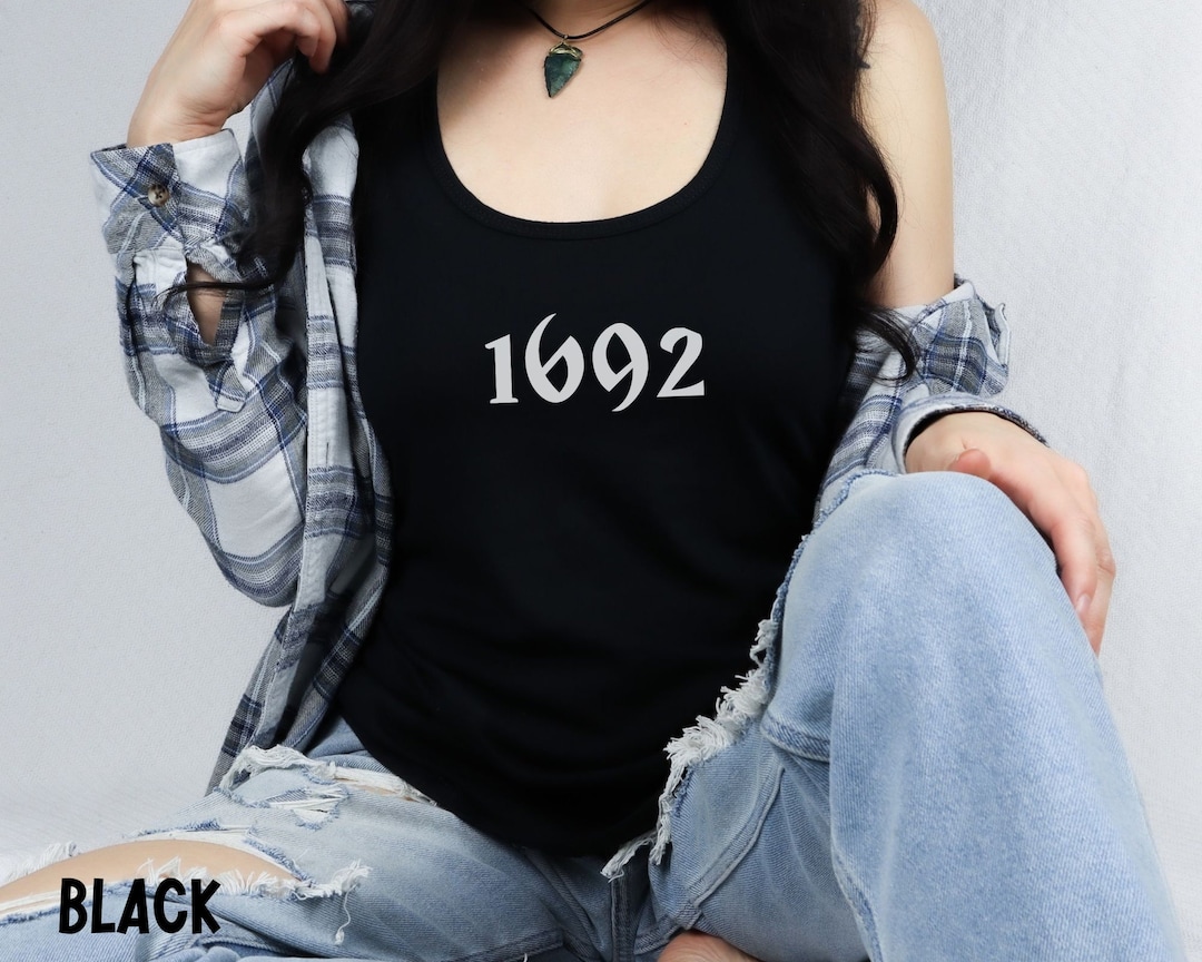 Salem Witch Tank 1692 Tee Halloween Salem Mass T-shirt Salem Witch ...