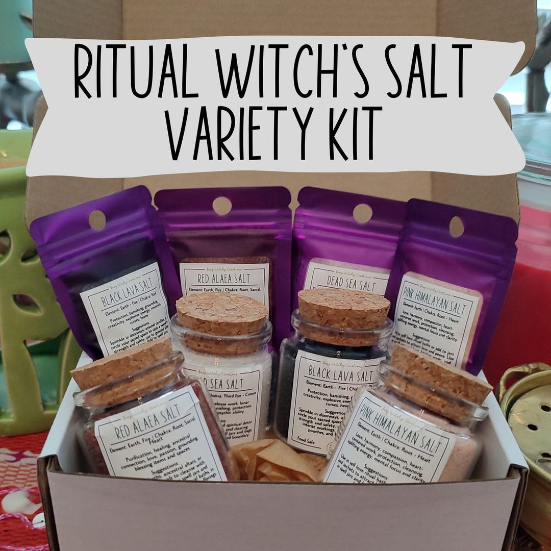Ritual Salt Witchcraft Kit Witches Salt Starter Bundle for Love ...