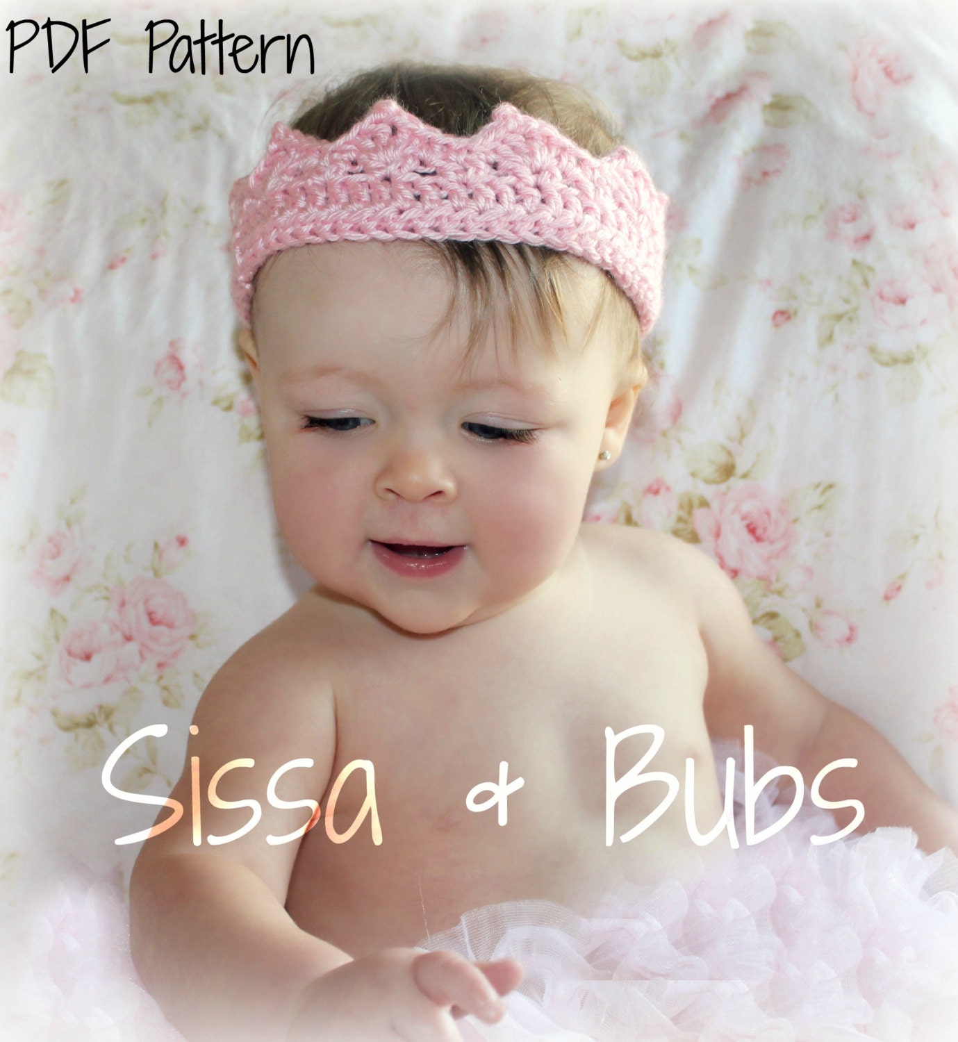 CROCHET PATTERN: Princess Crown, Crown Headband, Baby, Head Wraps ...