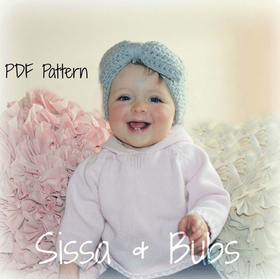 CROCHET PATTERN Beginner: the Kinley Bow Ear Warmer, Head Wrap ...