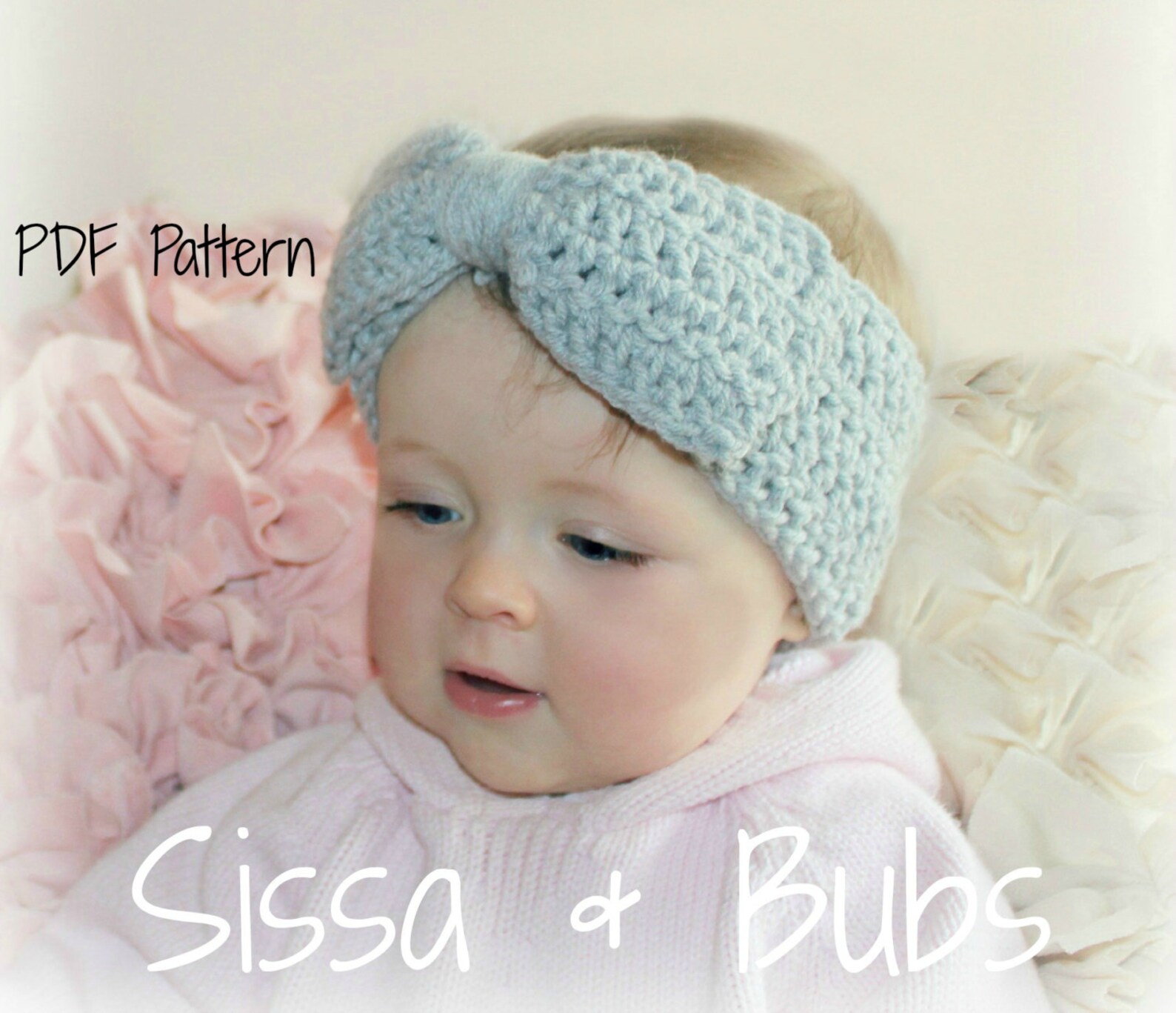 CROCHET PATTERN Beginner: the Kinley Bow Ear Warmer, Head Wrap ...