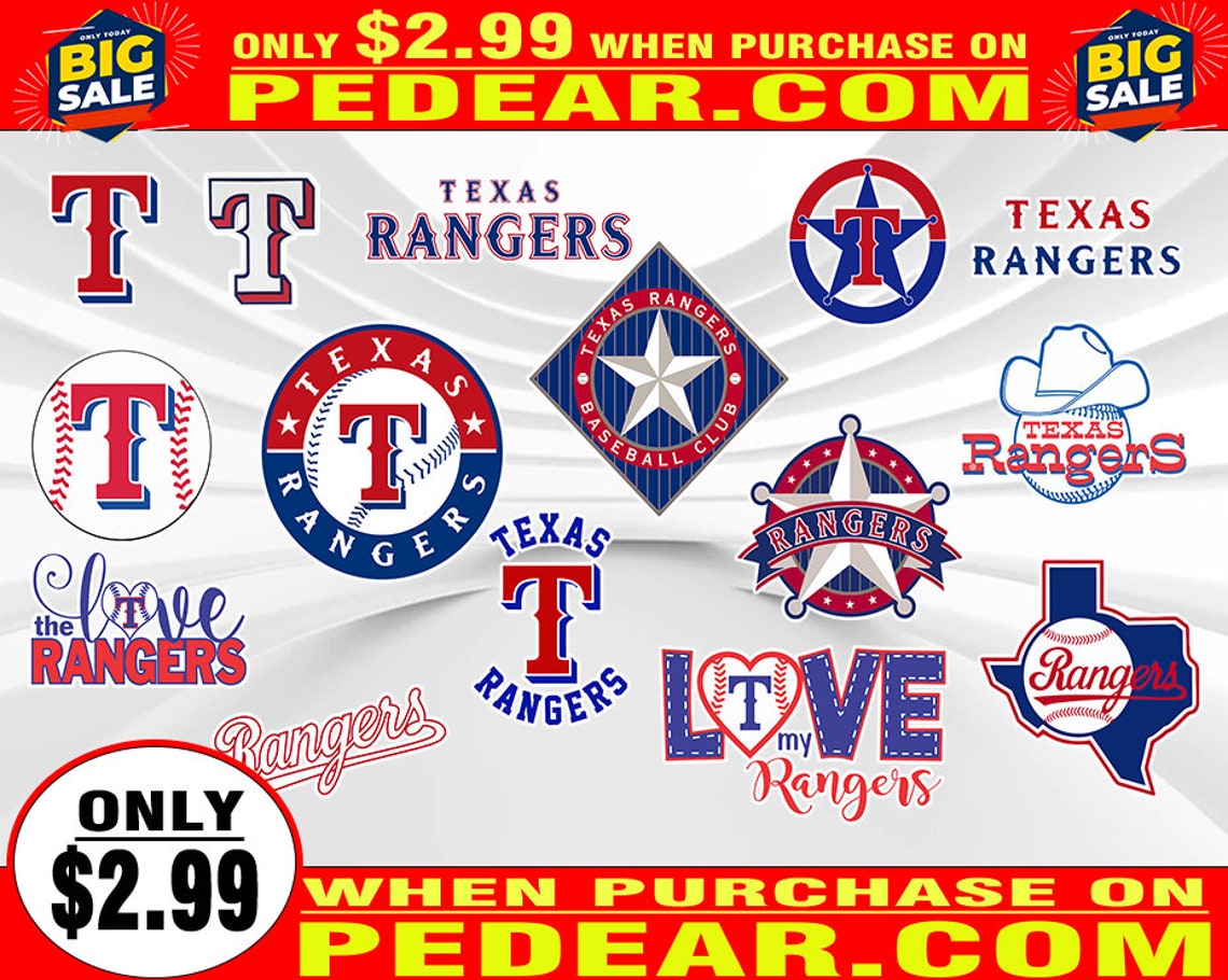 16 Files Texas-rangers Svg Baseball Clipart Cricut Texas - Etsy