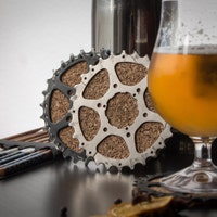 Engraved Bike Chain Coaster - Set of 1, 2, or 4 - 11cm (4.3in) Diameter ...