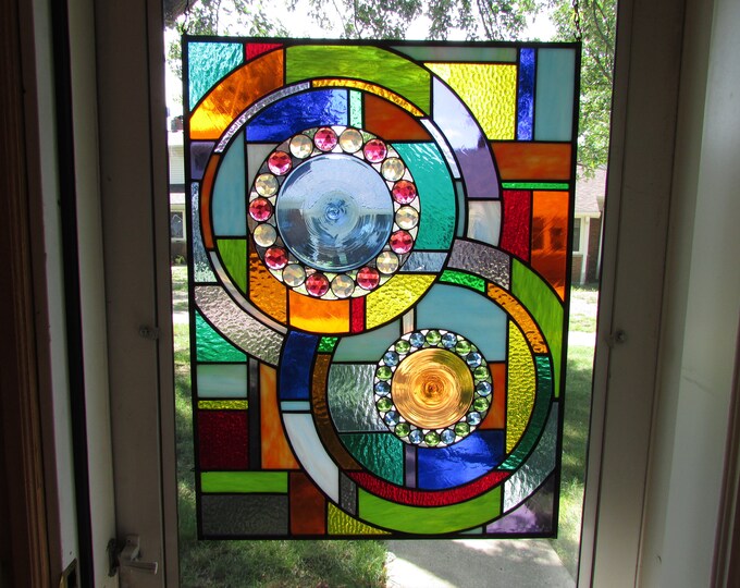 Stained Glass Panel - Etsy