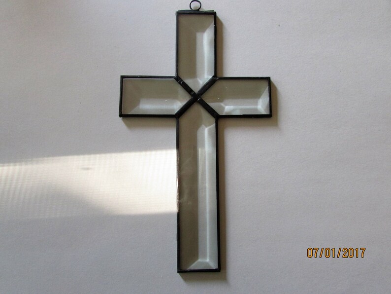 Beveled Cross Suncatcher - Etsy