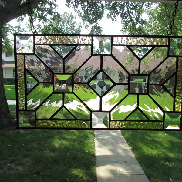 Horizontal Stained Glass - Etsy