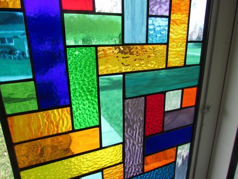 Stained Glass Panel - Etsy