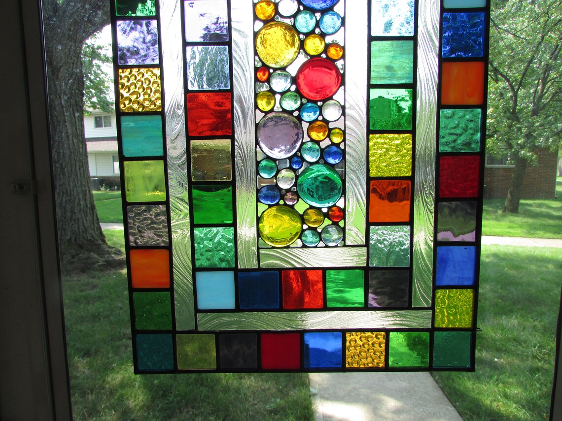 Stained Glass Panel | Etsy