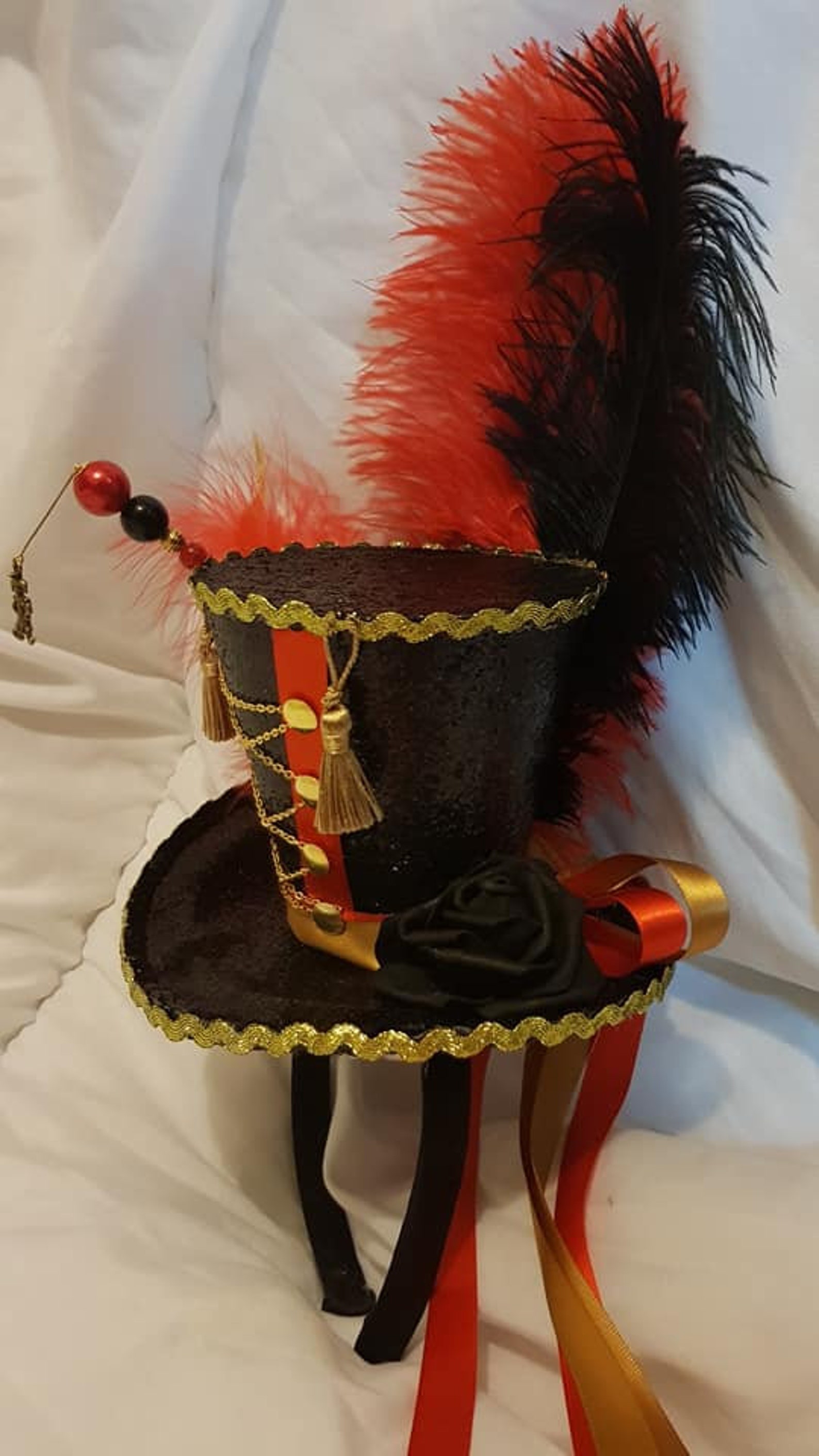 Circus Ringmaster Black Mini Top Hat Ringleader Lion Tamer Burlesue ...