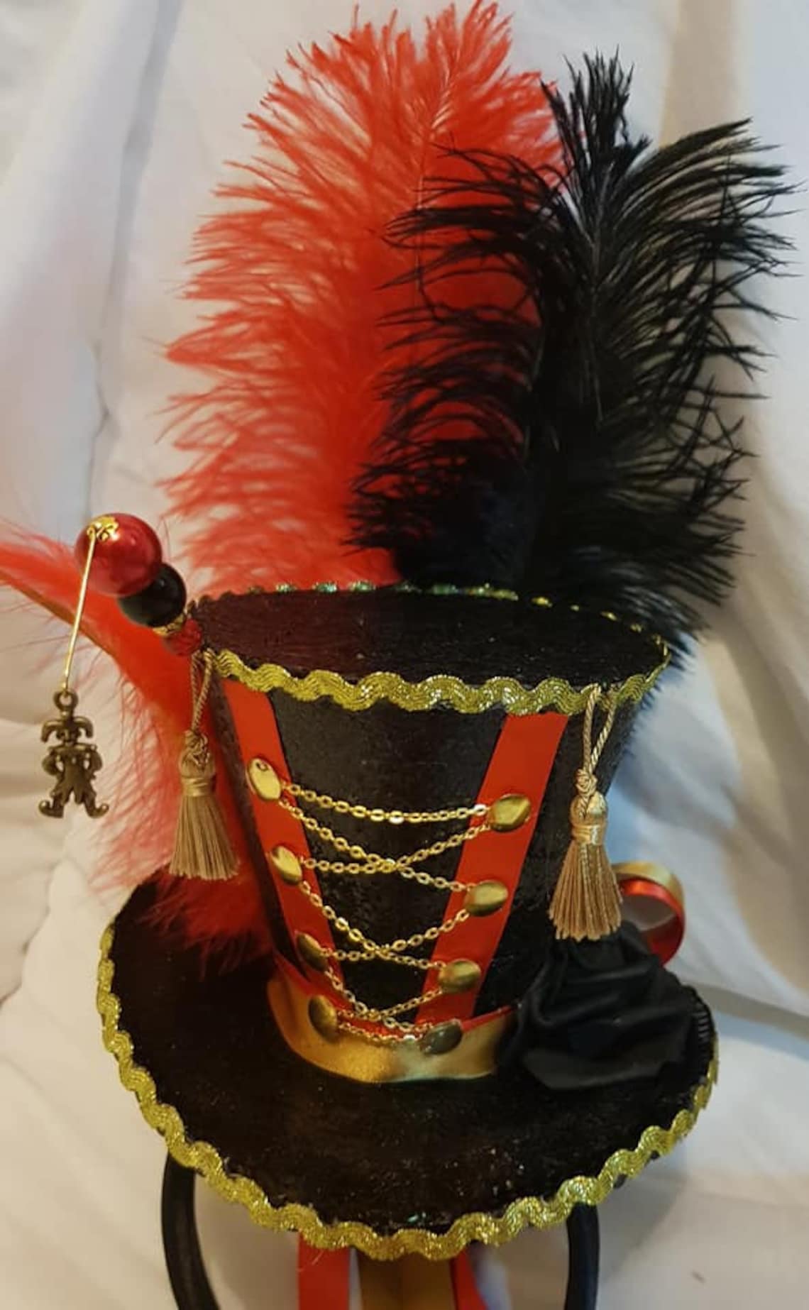 Circus Ringmaster Black Mini Top Hat Ringleader Lion Tamer | Etsy