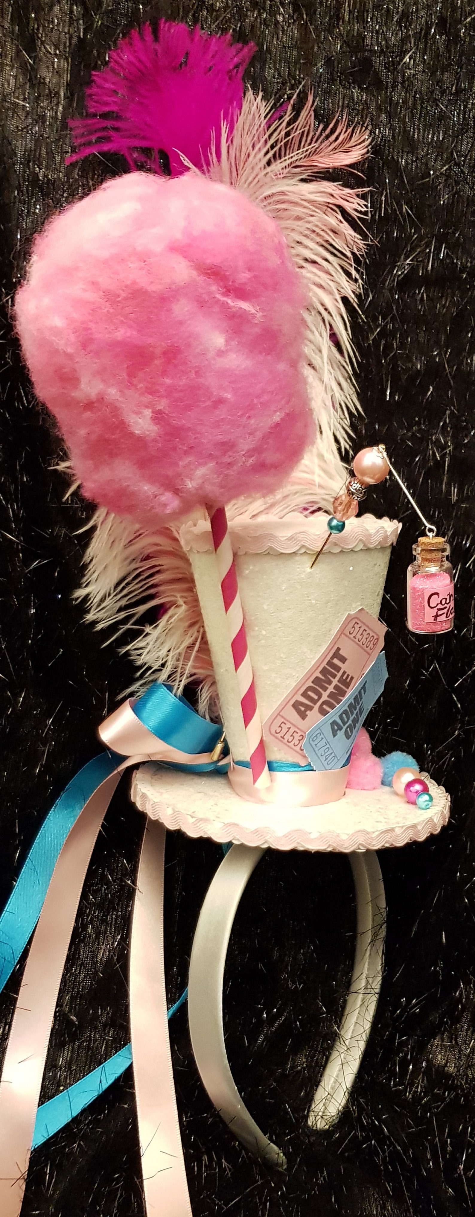 Candy Floss Fairground Circus Mini Top Hat - Etsy