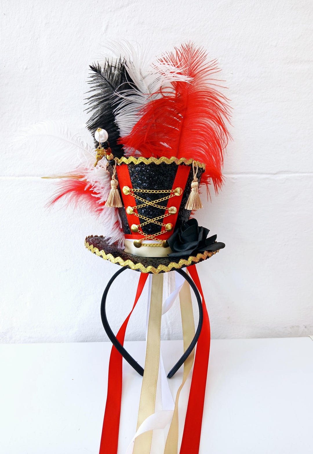 Circus Ringmaster Mini Top Hat Lion Tamer Ringleader Burlesque Showgirl ...