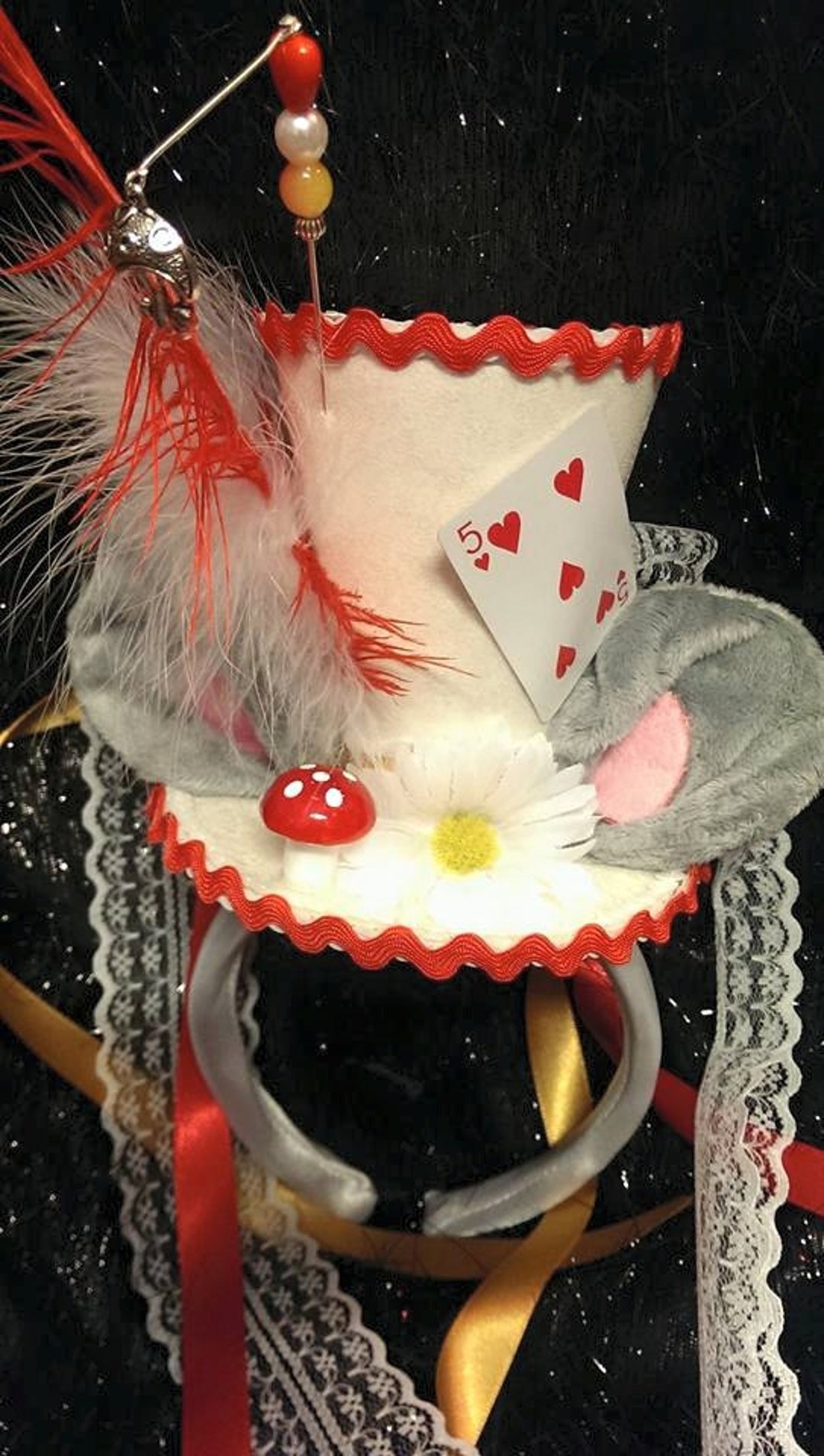 The Dormouse Alice in Wonderland Bespoke Mini Top Hat Mad Hatter Tea ...
