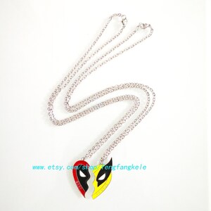 Deadpool Wolverine Pendant Heart Couple Jewelry Deadpool Jewelry ...