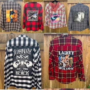 Country Music Flannels - Etsy