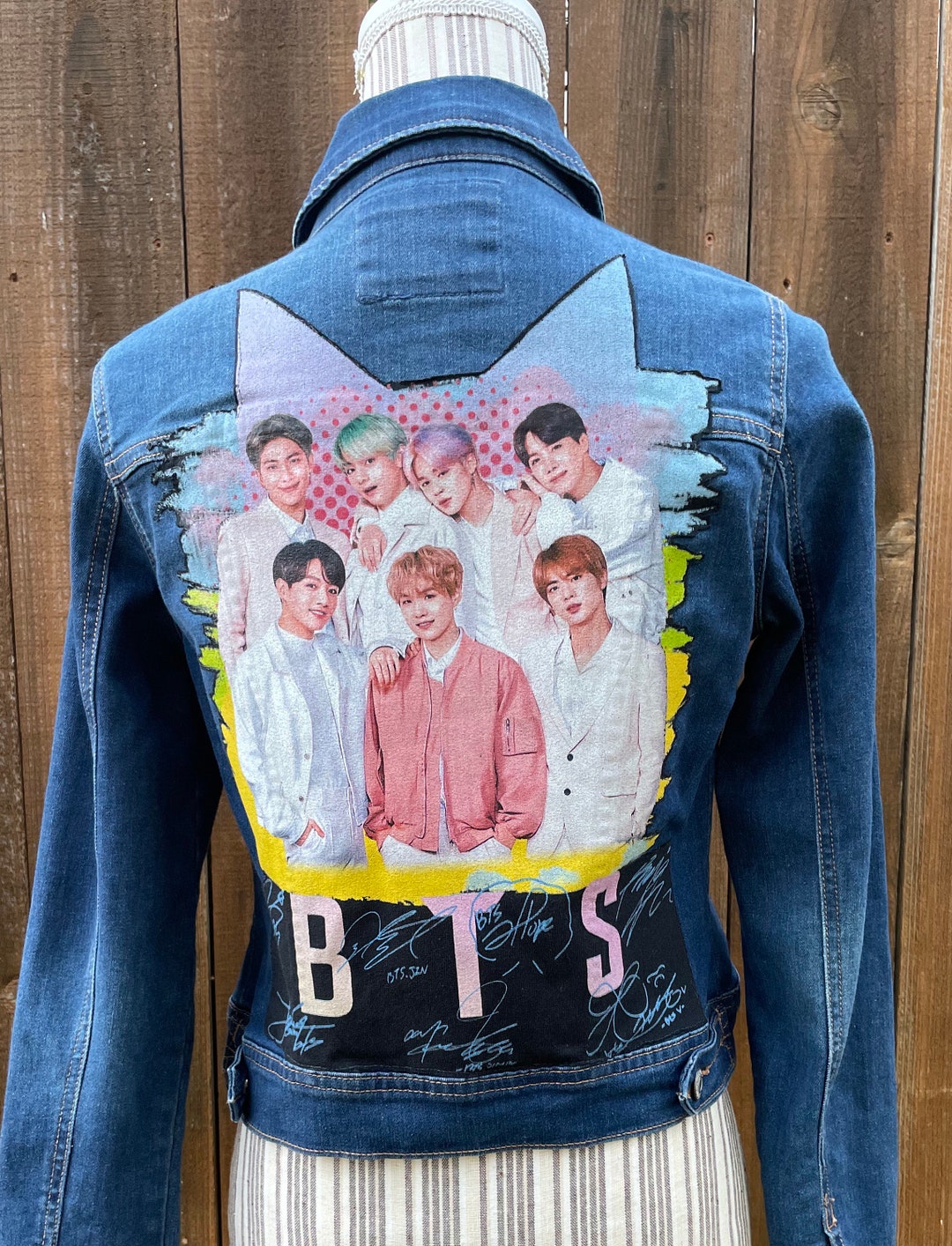 BTS Denim Jacket - Etsy