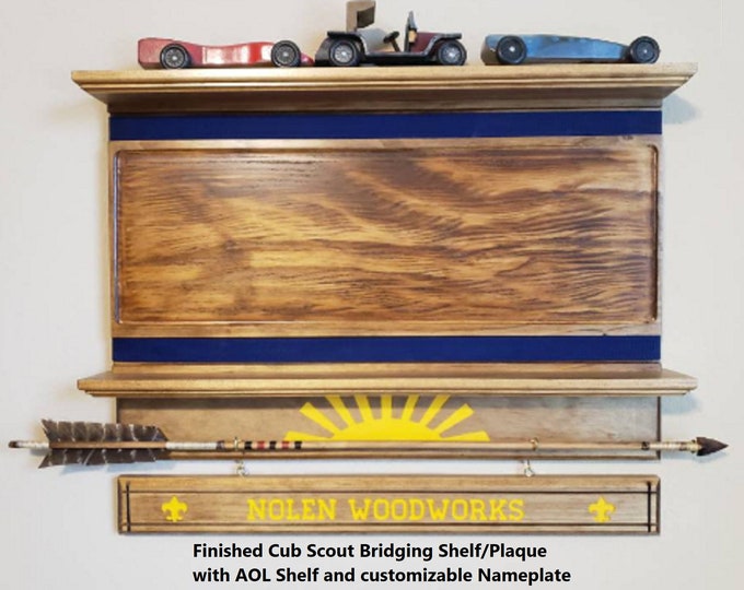 Customizable Cub Scout Bridging Shelf Plus Arrow of Light Shelf - Etsy