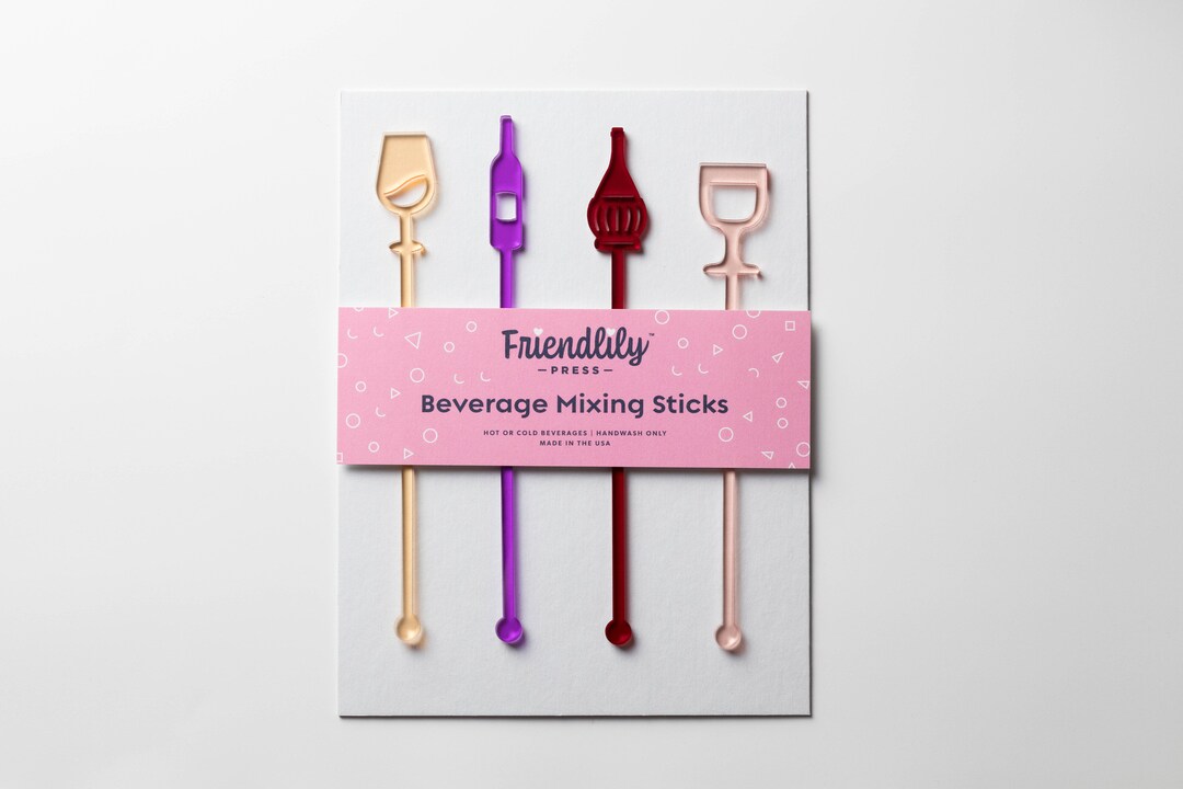 Wine Lover Drink Stirrer Set - Etsy