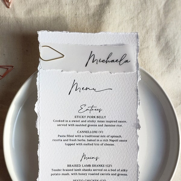 Vellum Place Cards - Etsy