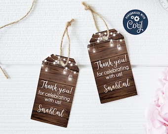 Rustic Wedding Tags | Etsy