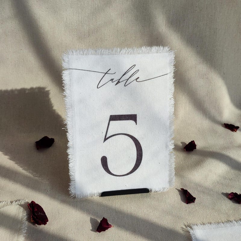 Canvas Table Numbers - Etsy