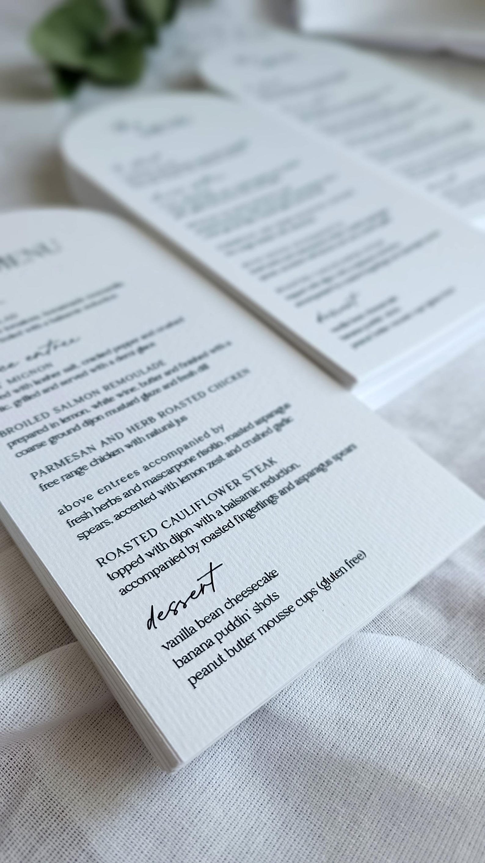 Arch Wedding Menu, Minimalist Menus, Modern Geometric Design - Etsy