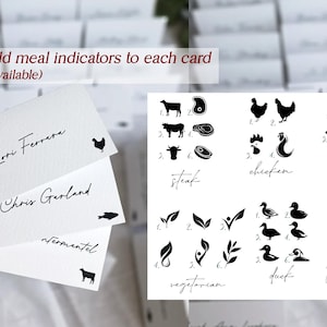 Wax Seal Place Cards, Ivory Name Cards, Wedding Escort Cards, Elegant ...