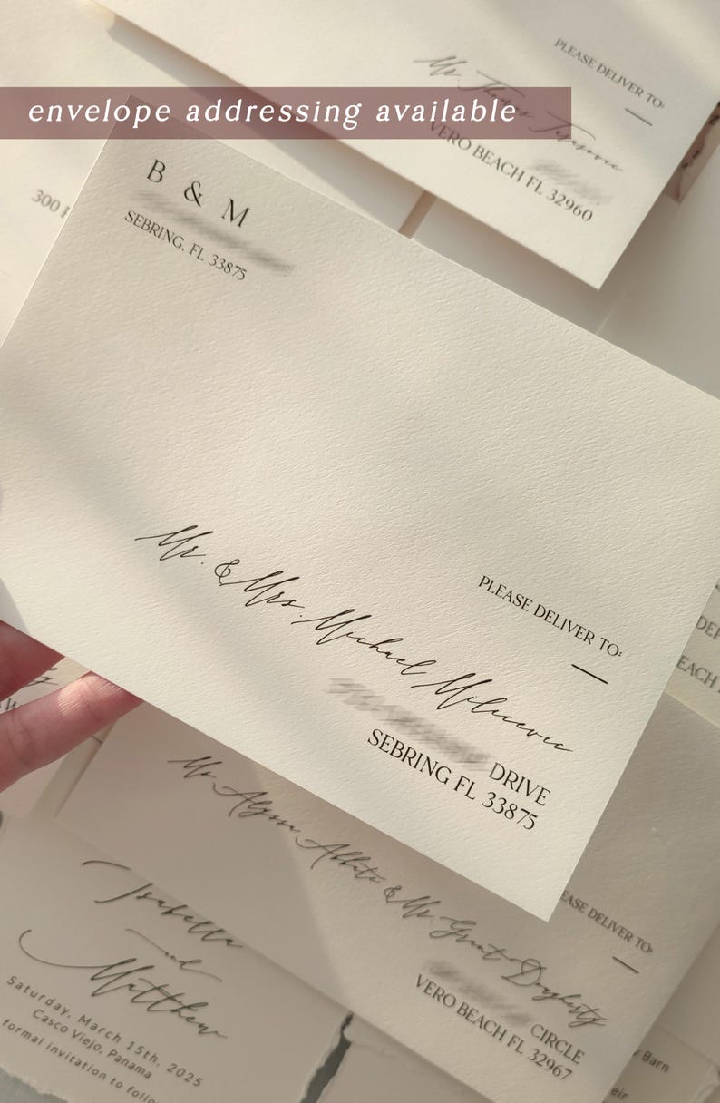 Cotton Jacket Wedding Invitation, Elegant Fabric Invitations With Wax ...