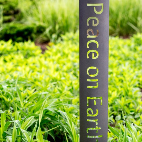 Majestic MFG BIG Peace Post Garden Stake Pole Sign Peace on - Etsy