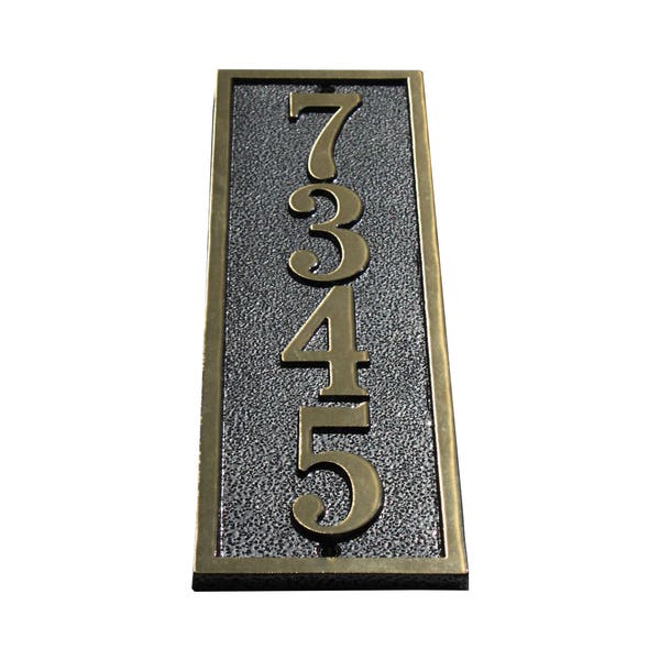 Vertical Address Plaque - Etsy