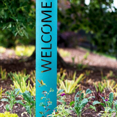 Majestic MFG BIG Hummingbird Welcome Post Garden Stake Pole - Etsy