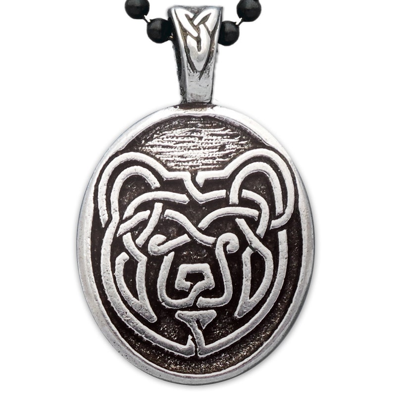 Celtic Knot Bear Necklace With Fine Pewter Pendant - Etsy