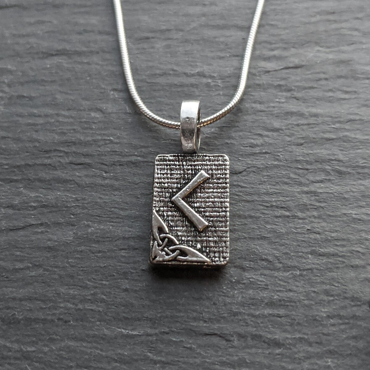 Kenaz Rune Pendant Torch Fire Knowledge Ancient - Etsy
