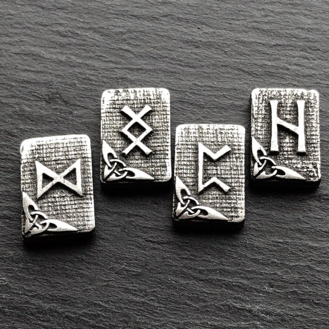 Pewter Metal Rune Set 24pc - Elder Futhark - Etsy
