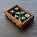 Pocket Travel D&D Dice Set in Celtic Raven Stainless Steel Matchbox ...
