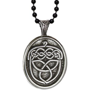 Celtic Knot Acorn Necklace With Fine Pewter Pendant - Irish Acorn, Oak ...