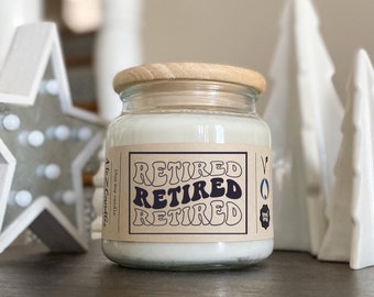 Retirement Candle Gift - Etsy