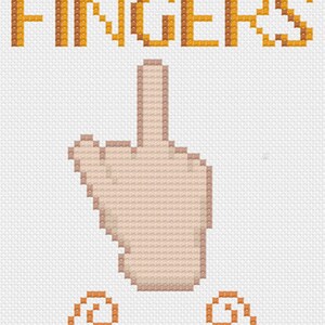 PDF Middle Fingers up Bey Cross Stitch Downloadable Digital Pattern - Etsy
