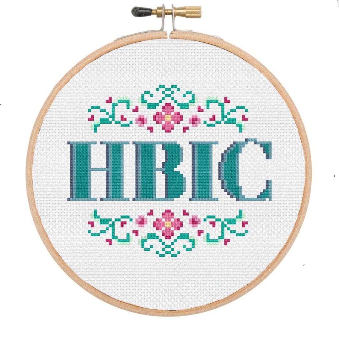 PDF HBIC Cross Stitch Downloadable Digital Pattern - Etsy